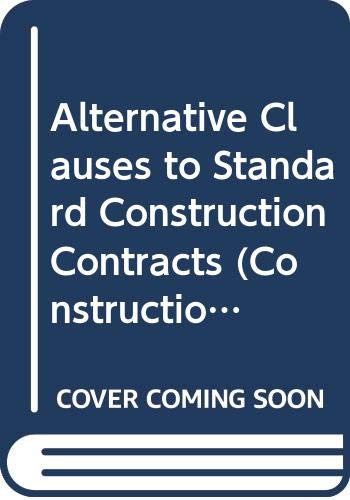 Amazon | Alternative Clauses to Standard Construction Contracts ...
