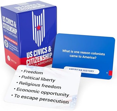 Amazon.com: 130 US Civics & Citizenship Test Flashcards – Study ...