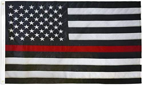 Amazon.com : Thin Red Line Flag - Heroes Edition - Embroidered Oxford ...