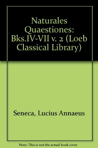 Amazon | Bks.IV-VII (v. 2) (Loeb Classical Library) | Seneca, Lucius ...