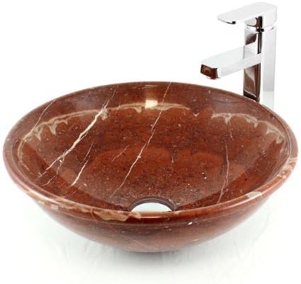 Firestar - Red Rock Marble Stone Undermount / Drop In / Countertop ...