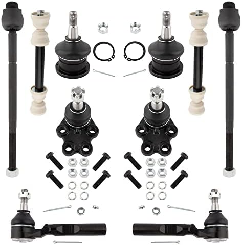 Amazon.com: BOXI (Set of 10) Front Upper Lower Ball Joints + Sway Bar ...