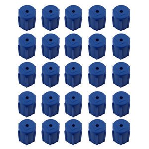 25x Ac Cap Air Conditioning Charging Port Caps R134a 13mm Low Side Blue ...