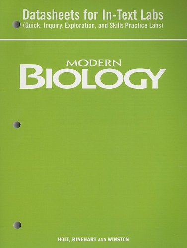 Amazon.com: Modern Biology: Datasheets for In-Text Labs (Quick, Inquiry ...