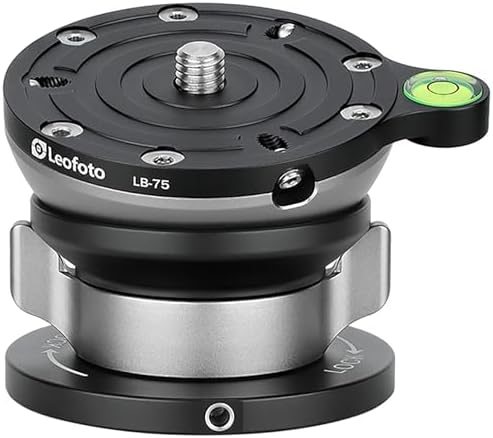 Amazon.com : Leofoto LB-75 75mm Leveling Base for Tripod w Butterfly ...