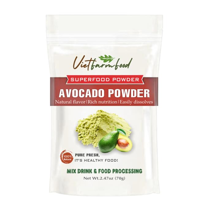 Amazon.com: AVOCADO POWDER 2.47 oz (70g) VIETFARMFOOD: Pure freeze ...