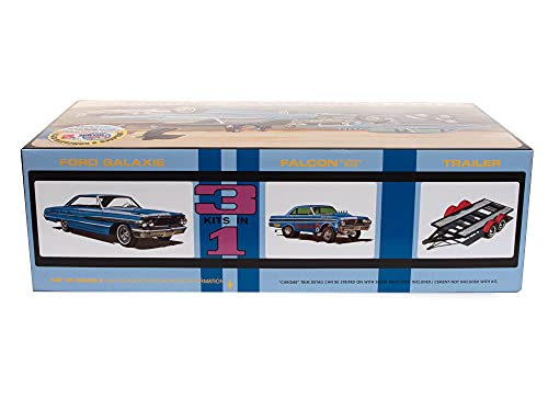 AMT Cal Drag Combo 1964 Galaxie, AWB Falcon & Trailer 1:25 Scale Model ...