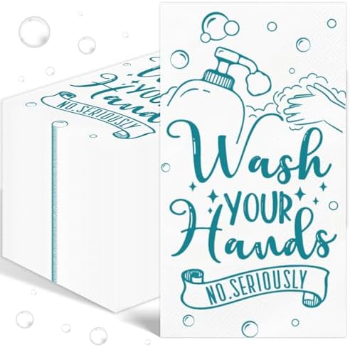 Amazon.com: Ruisita 150 Pack Disposable Bathroom Napkins Wash Your ...