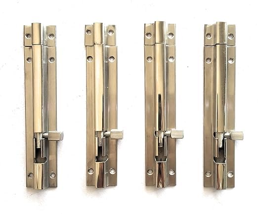 Stainless Steel Tower-Bolt/Latch (SR) - 6 Inches - Set of 4 : Amazon.in ...
