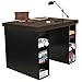 Amazon.com: Project Center Desk with 2-3 Bin Cabinets-Black : Tools ...