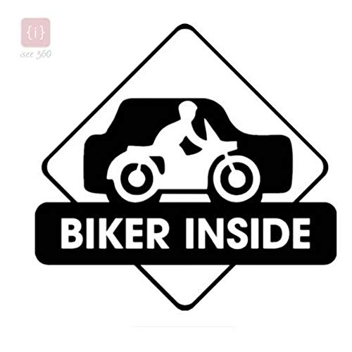 ISEE 360® Biker Inside car stickers for Rear Glass,Windows,Bumper ...