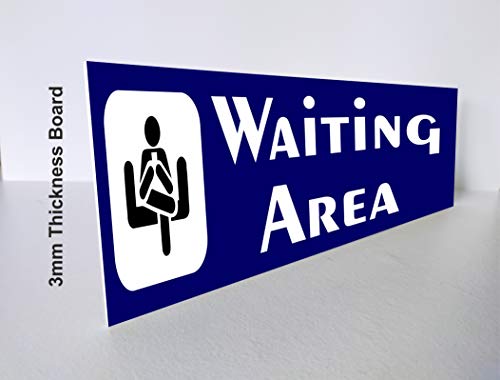 Buy SIGN EVER Waiting Area Sign Boards Office Hospital Bank Clinic ...
