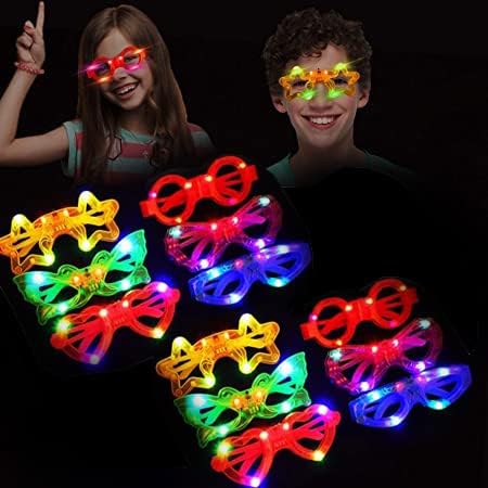 IYAAN Set of 6 Pieces LED Goggles Glasses Toy Return Gifts for Kids ...