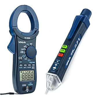 VENLAB Voltage Tester and Digital Clamp Meter with Non Contact Voltage ...