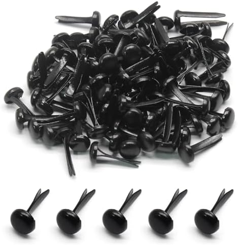 Amazon.com: Bonsicoky 100 PCS Mini Brads Fasteners - Mini Round Head ...