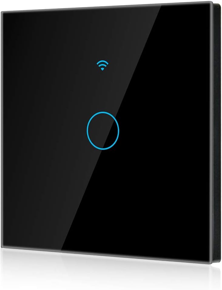 Touch Screen Switch, Highly Sensitive Touch Keys WiFi Switch 1-Way ...