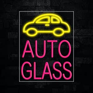 Amazon.com : LED Flex Neon Auto Glass Sign for Business Displays ...
