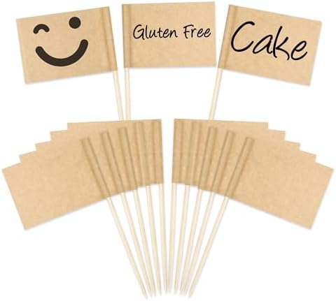 Amazon.com: Toothpicks Flag Cheese Markers 100 Pcs Fancy Toothpicks For ...