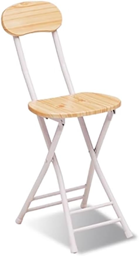 Amazon.com: Portable Folding Stool,Folding Bar Stool with Back Support ...