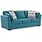 Amazon.com: Signature Design by Ashley Keerwick Scandinavian Sofa with 4 Toss Pillows, Blue ...