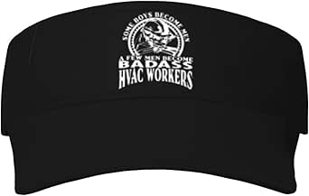 A Few Men Become HVAC Workers Sport Sun Visor Hats Empty Top Baseball ...