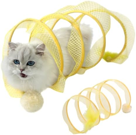 Amazon.com: VERABE Folded Cat Tunnel, Cat Tunnel for Indoor Cats ...
