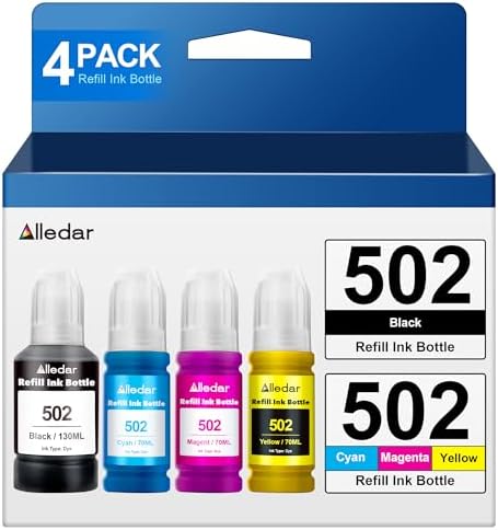 Amazon.com: EPSON 502 EcoTank Ink Ultra-high Capacity Bottle Black ...