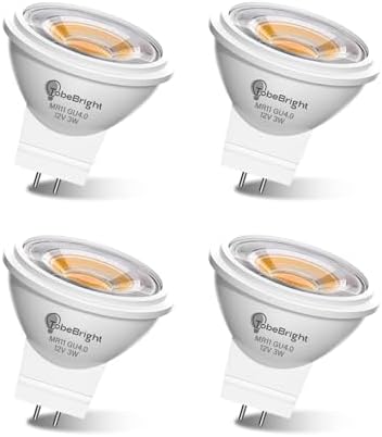 Amazon.com: Lustaled 12V MR11 GU4.0 LED Light Bulb 3W G4/GU4/GZ4 Bi-Pin ...
