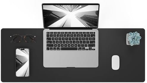 Amazon.com : Non-Slip Desk Pad, Waterproof PU Leather Protector, Easy ...