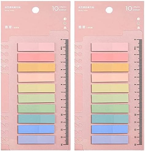 Ogetok 1200 Pcs Sticky Tabs, Morandi Sticky Notes Page Markers Book ...