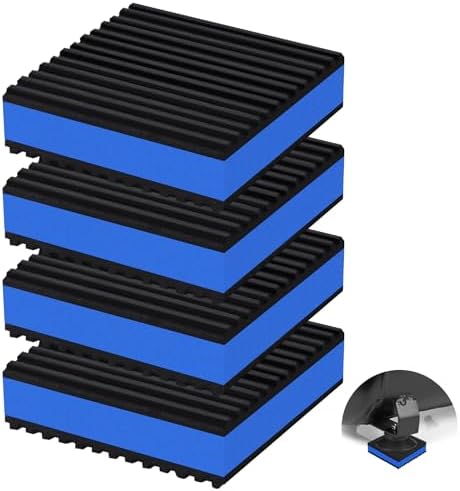 phepetroll 4 Pack Anti Vibration Pads for Washing Machine 3"x3"x7/8 ...