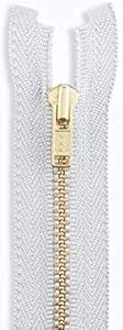 Amazon.com: 30" Brass Jacket Zipper White 30 inch Zip for Sewing Craft