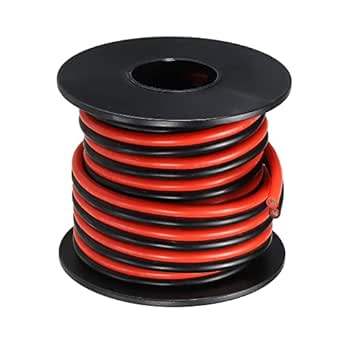 Amazon.co.jp: uxcell Silicone Resin Wire, 2 Wires, Parallel Connection ...