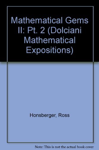 Amazon.com: Mathematical Gems II (Dolciani Mathematical Expositions ...