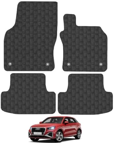 Car Mats for Audi Q2 (2017+) Tailored Fit Rubber Floor Mat Set ...