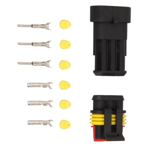 Esky Mall 5 Kit 3 Pin Way Waterproof Electrical Wire Connector Plug ...