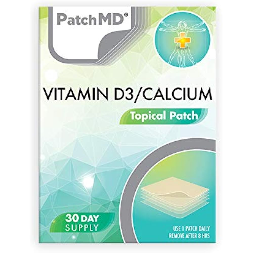 $4/mo - Finance PatchMD - Vitamin D3-Calcium Patch, 30-Day Supply | Buy ...
