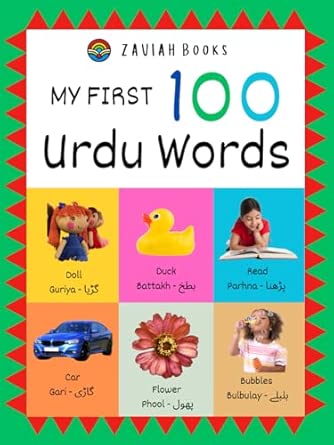 My First 100 Urdu Words (My First Urdu Books): Books, Zaviah ...