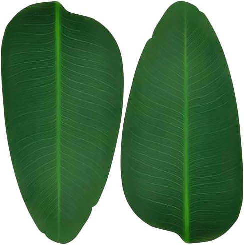 Amazon.com: SWR Banana Leaves, Leaf placemats,16 Pcs Artificial Banana ...