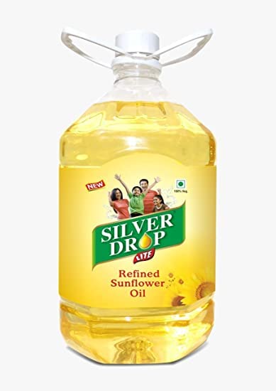 Silver Drop Refined Sunflower Oil 100% Natural, Pure for Cooking and ...