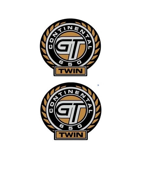 Grayfixx 650 Twin Logo Sticker for Continental GT : Amazon.in: Car ...