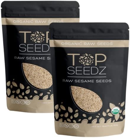 Amazon.com: Top Seedz Certified USDA Organic Raw Sesame Seeds | Premium ...