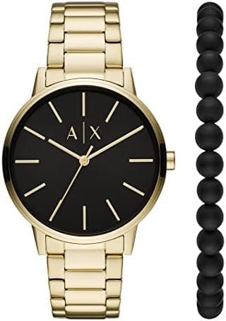 Armani Exchange Watch for Men, Three Hand Movement, 42 mm Gold ...