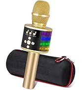 Ankuka Karaoke Wireless Microphone, 4 in 1 Handheld Bluetooth ...