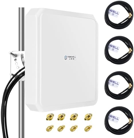 Maswell 4G LTE 5G External Antenna, 4X4 MIMO High Gain Directional ...