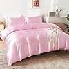 Amazon.com: HOdo Home Satin Duvet Cover Queen Size, 3PCS Silk Like ...