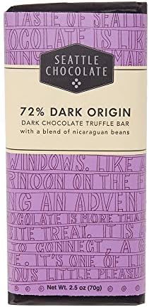 Amazon.com : Seattle Chocolates, Dark Chocolate Bar, 2.5 oz : Grocery ...