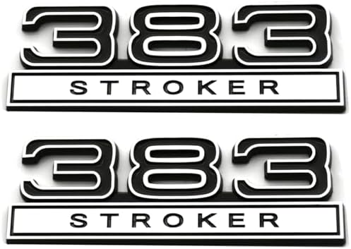 Amazon.com: 2pcs 383 Stroker 6.2 Liter Engine Emblems Badge 3D Decals ...