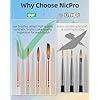Amazon.com: Nicpro 12pcs Artist Paint Brush Set, Aesthetic Pastel ...