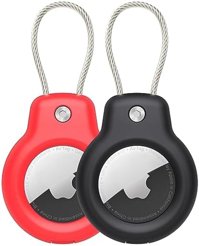 Compatible with Apple AirTag Secure Holder with Wire Cable,Air Tag Lock ...